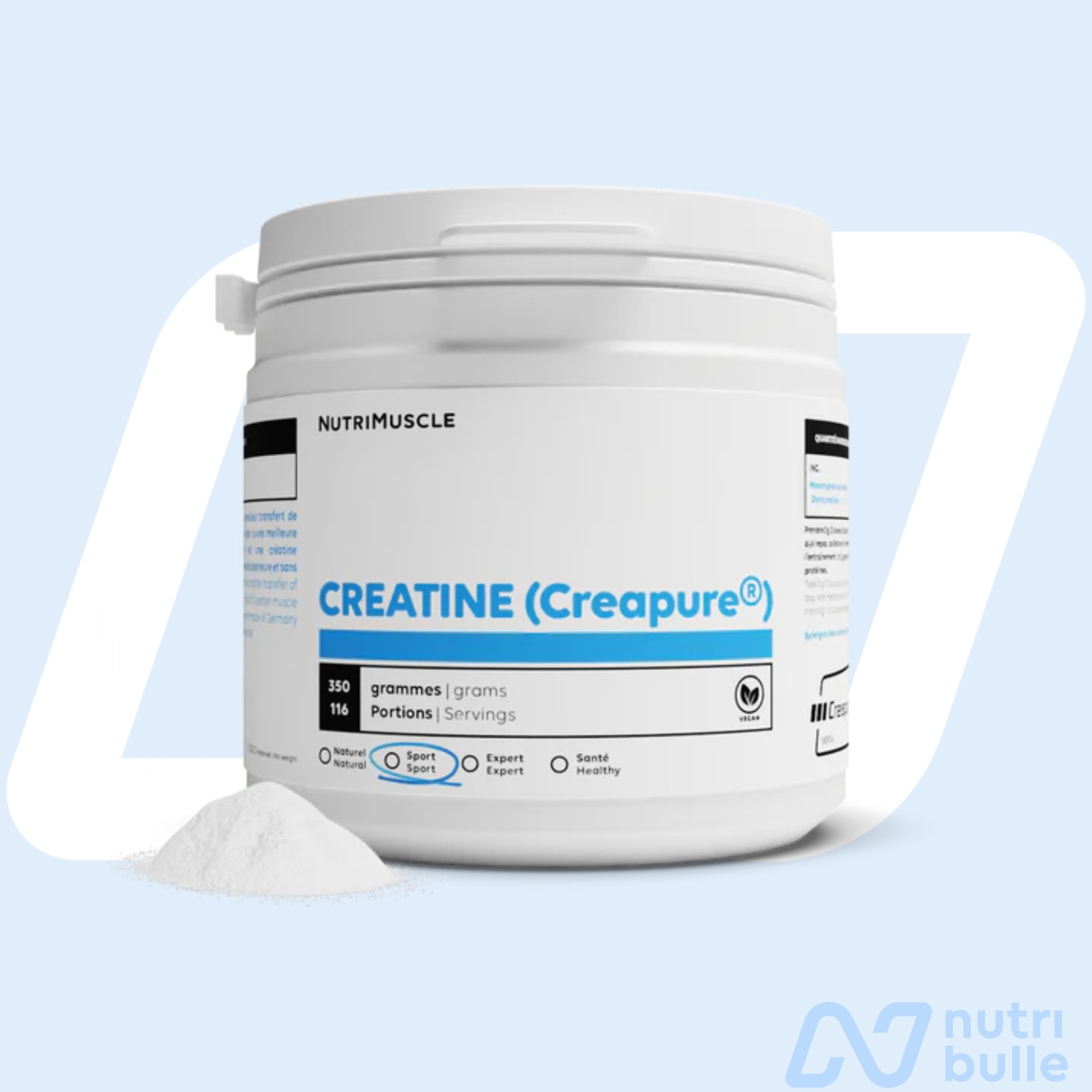 Créatine creapure - Nutrimuscle - Nutribulle